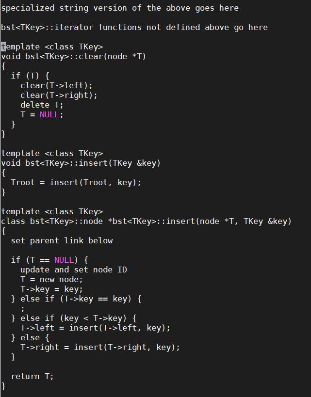 I need the code written for all sections that have | Chegg.com