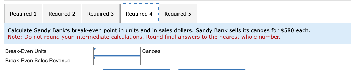 Solved This year Sandy Bank expects to sell 760 canoes for | Chegg.com