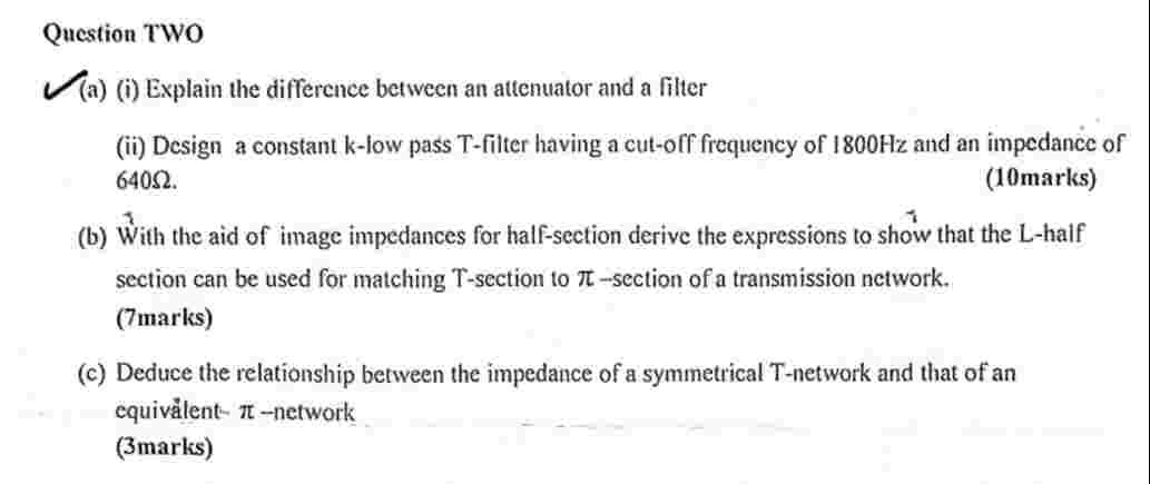 Solved Question TWO(a) (i) ﻿Explain the difference between | Chegg.com