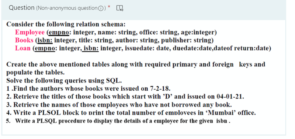 Solved Question (Non-anonymous question Consider the | Chegg.com