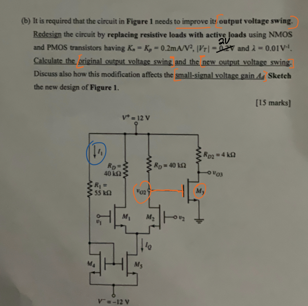 (b) It is required that the circuit in Figure 1 needs | Chegg.com