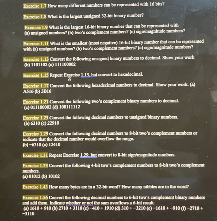 Solved Exercise 1.7 How many different numbers can be | Chegg.com