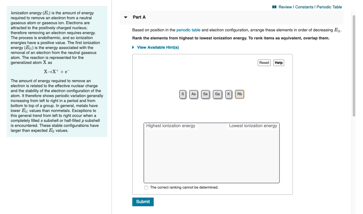 Solved A Review | Constants Periodic Table What are the | Chegg.com