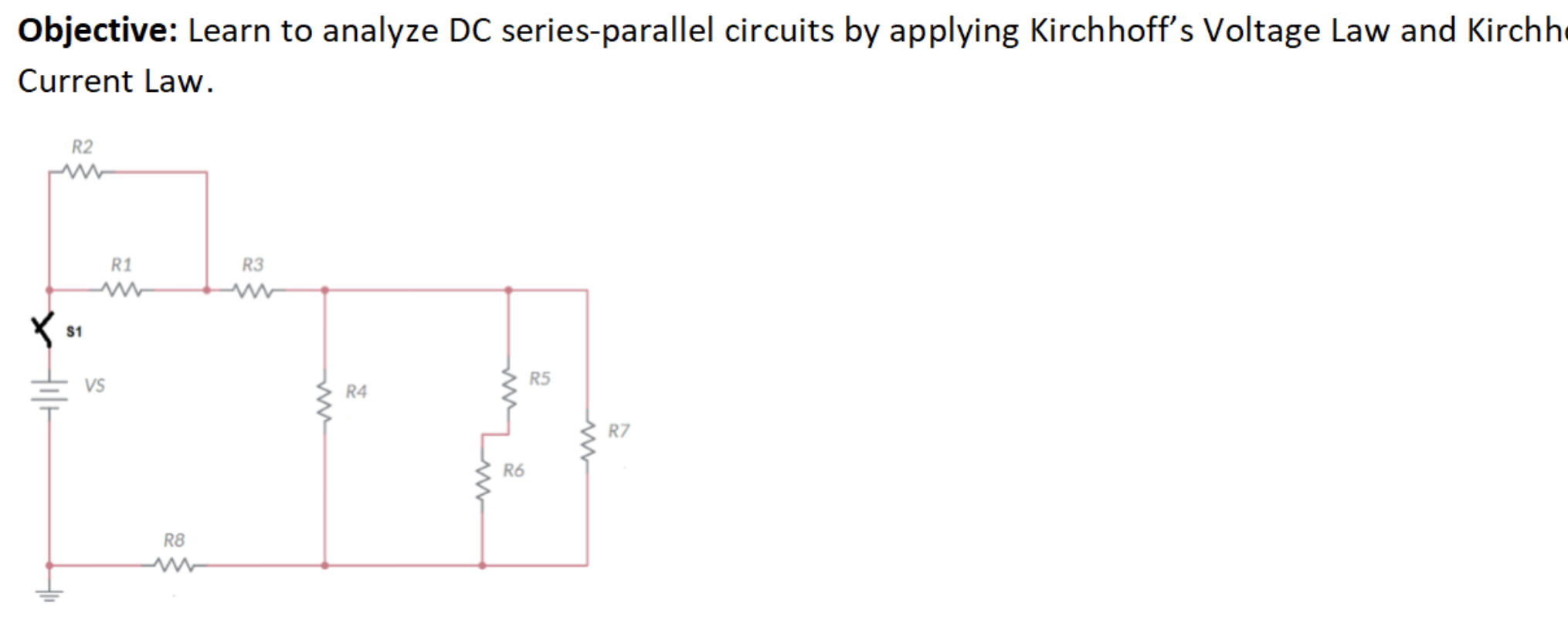 Solved Objective: Learn to analyze DC series-parallel | Chegg.com Solved Objective: Learn to analyze DC series-parallel | Chegg.com