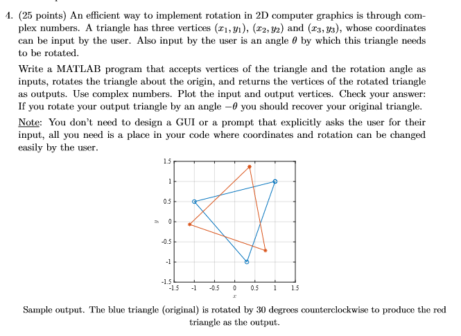 Solved . (25 points) An efficient way to implement rotation | Chegg.com