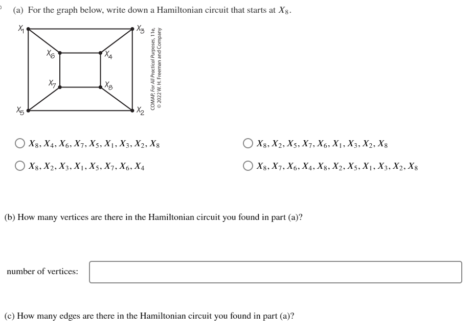 Solved (a) For the graph below, write down a Hamiltonian | Chegg.com