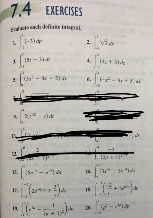 Solved 14 EXERCISES Evaluate each definite integral. 1. | | Chegg.com