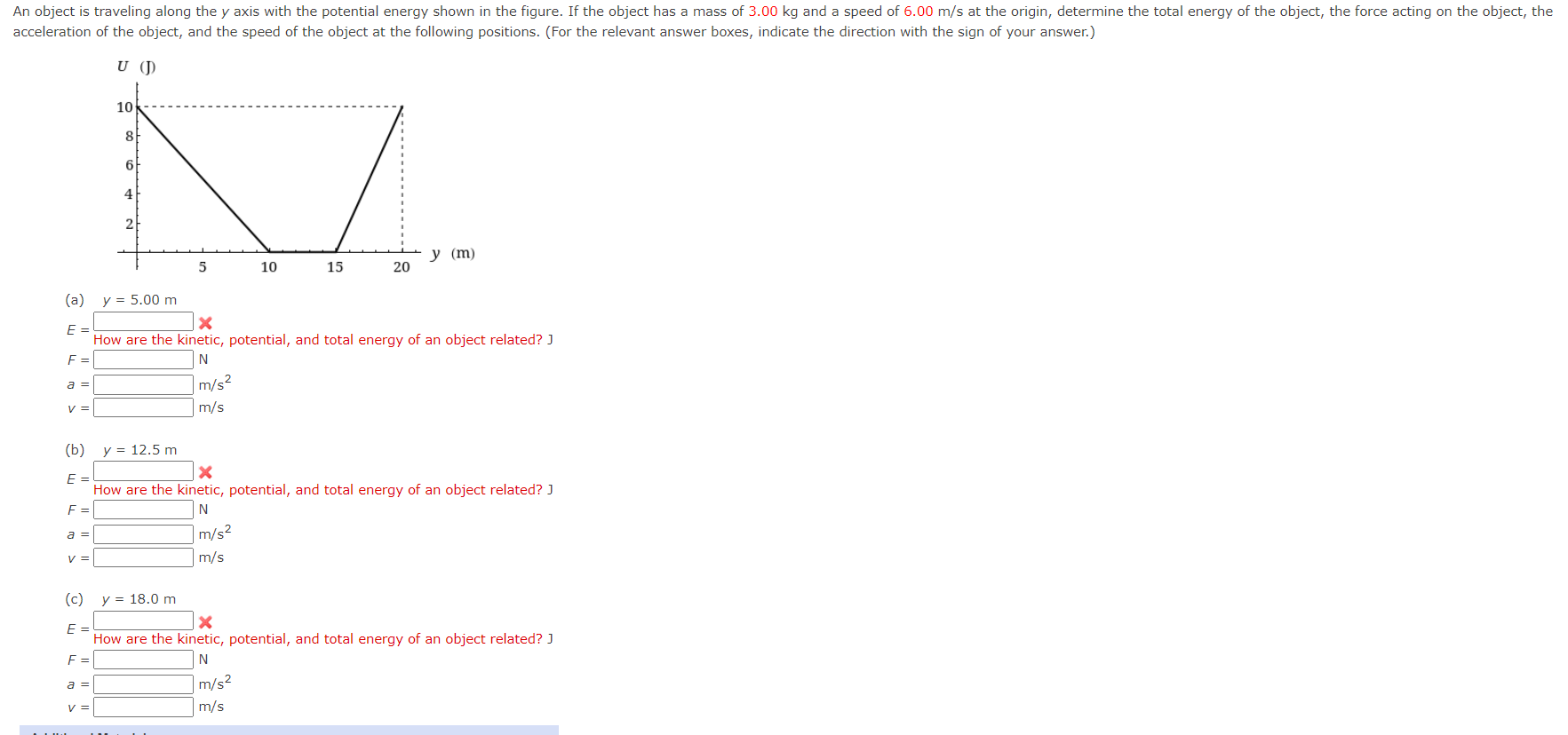 Solved Acceleration Of The Object And The Speed Of The
