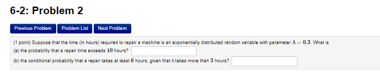 Solved 6-2: Problem 2 Previous Problem Problem ListNext | Chegg.com