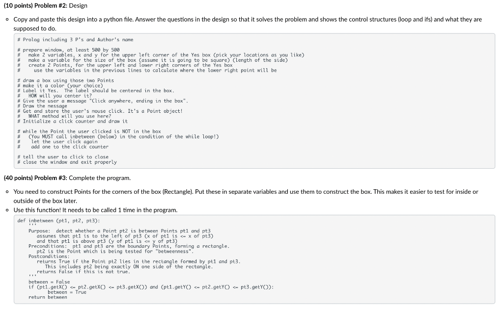 Solved Description of the Problem: The problem is to | Chegg.com