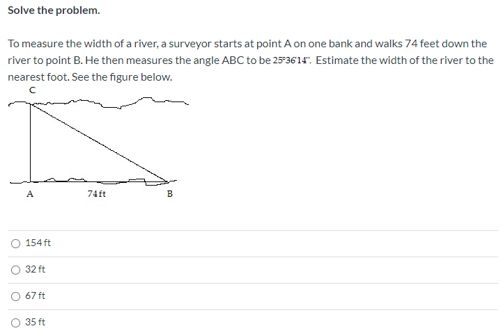 Solved Solve the problem. On a sunny day, a tree and its | Chegg.com