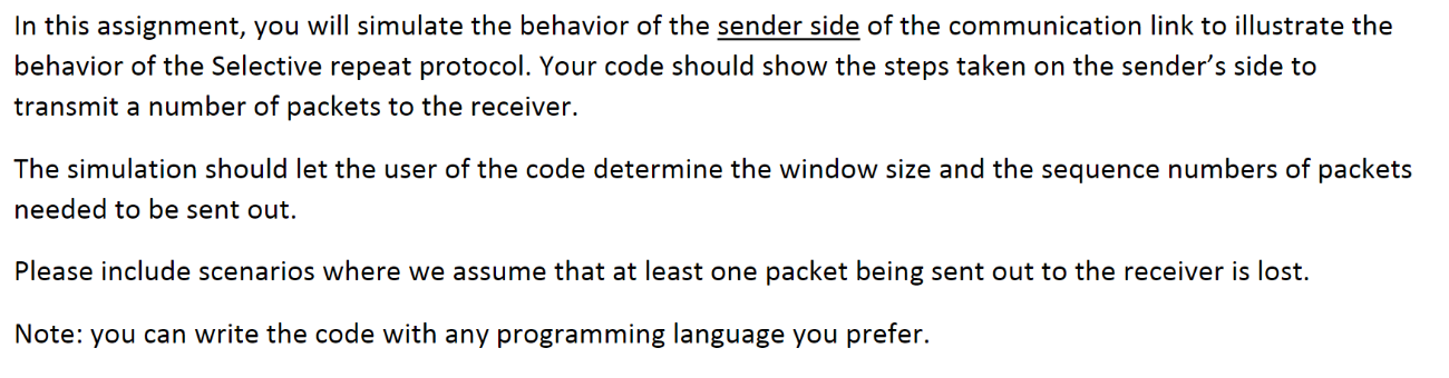 In this assignment, you will simulate the behavior of | Chegg.com