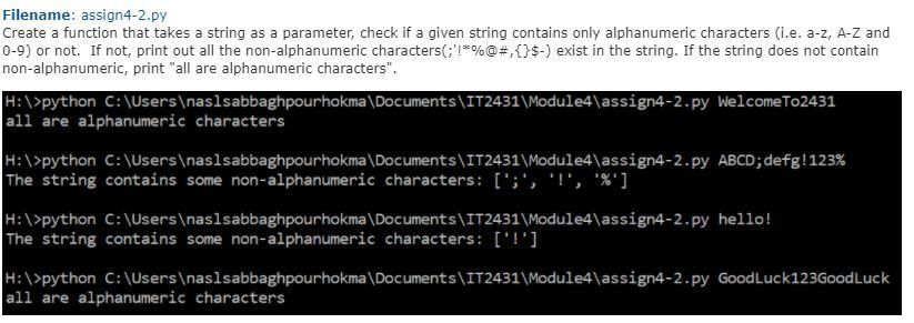 Solved Filename Assign4 2 Py Create A Function That Takes A