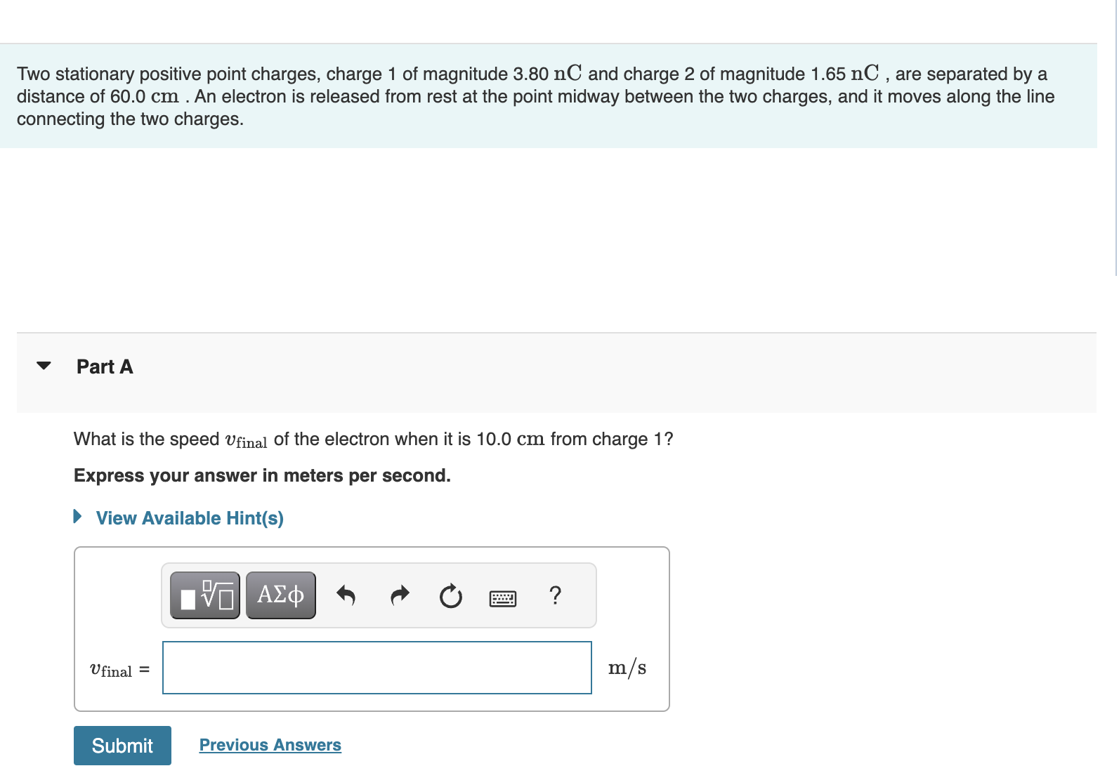 Solved Two stationary positive point charges, charge 1 ﻿of | Chegg.com