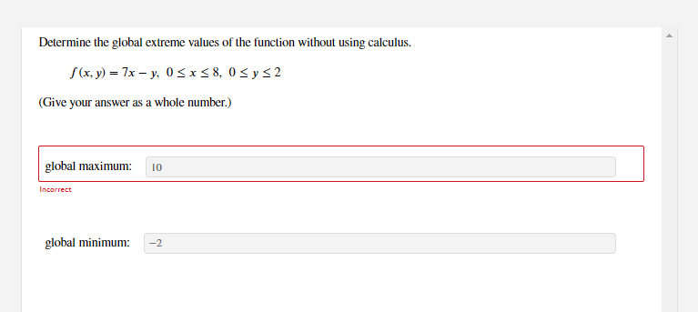 Solved Determine the global extreme values of the function | Chegg.com