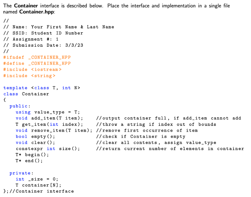 Solved In part 1 you will implement an interface provided in | Chegg.com