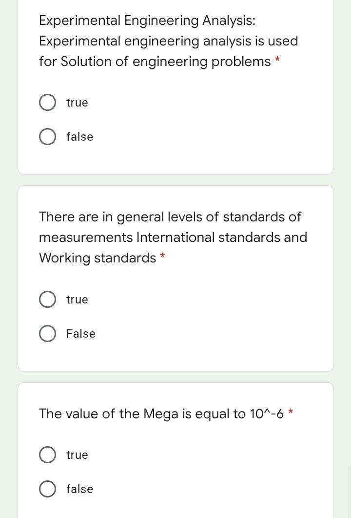 Solved Experimental Engineering Analysis: Experimental | Chegg.com