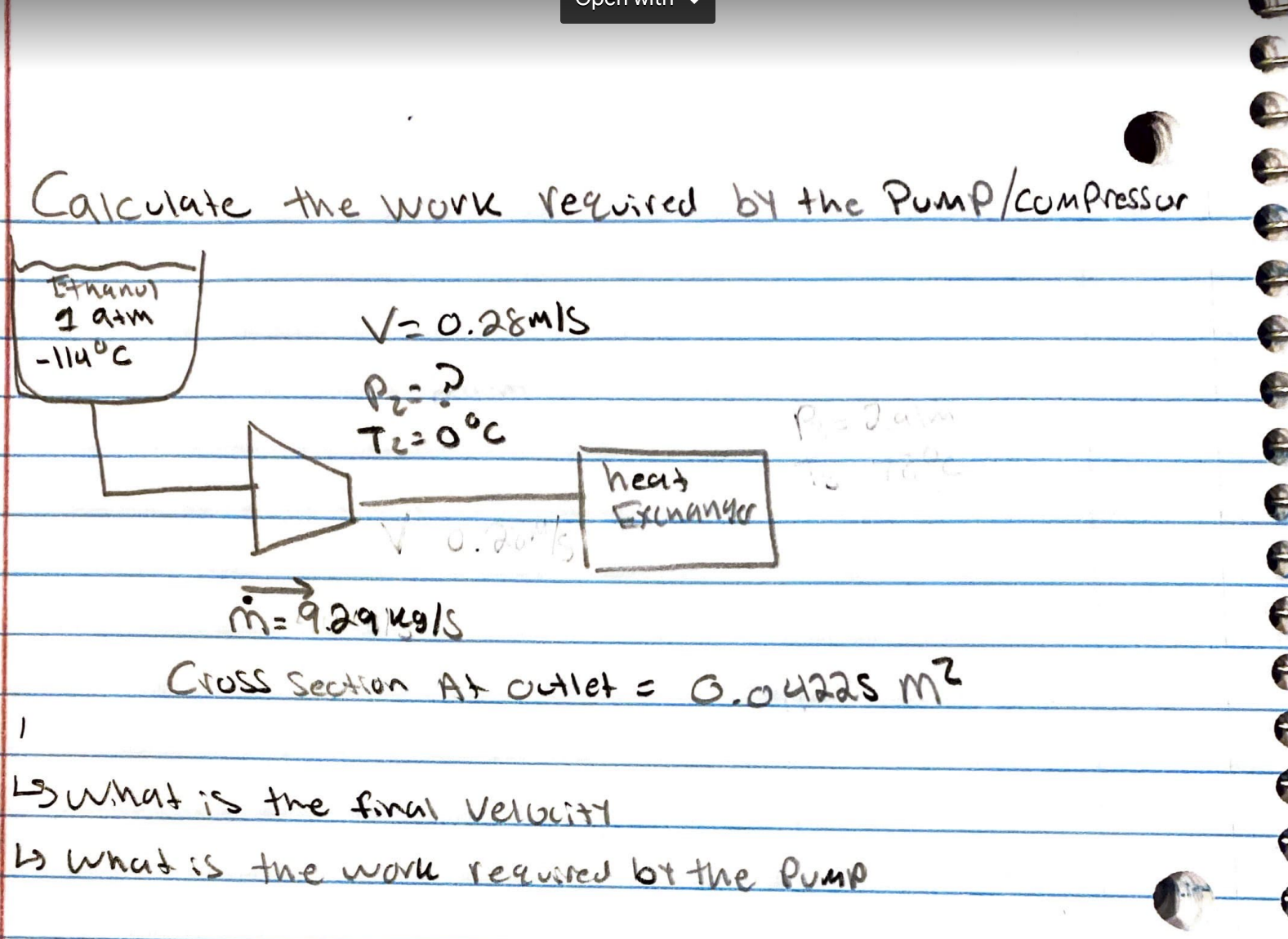 Solved 1 . suppose i know the inlet and outlet conditions of | Chegg.com