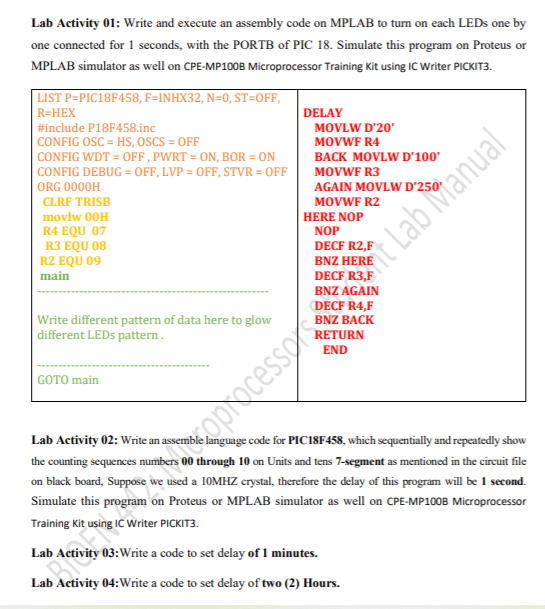 Solved Lab Activity 01: Write and execute an assembly code | Chegg.com