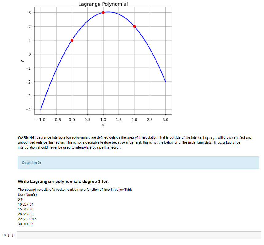 Solved [2]: def lagrange_polynomial_basis( x,x, base, | Chegg.com
