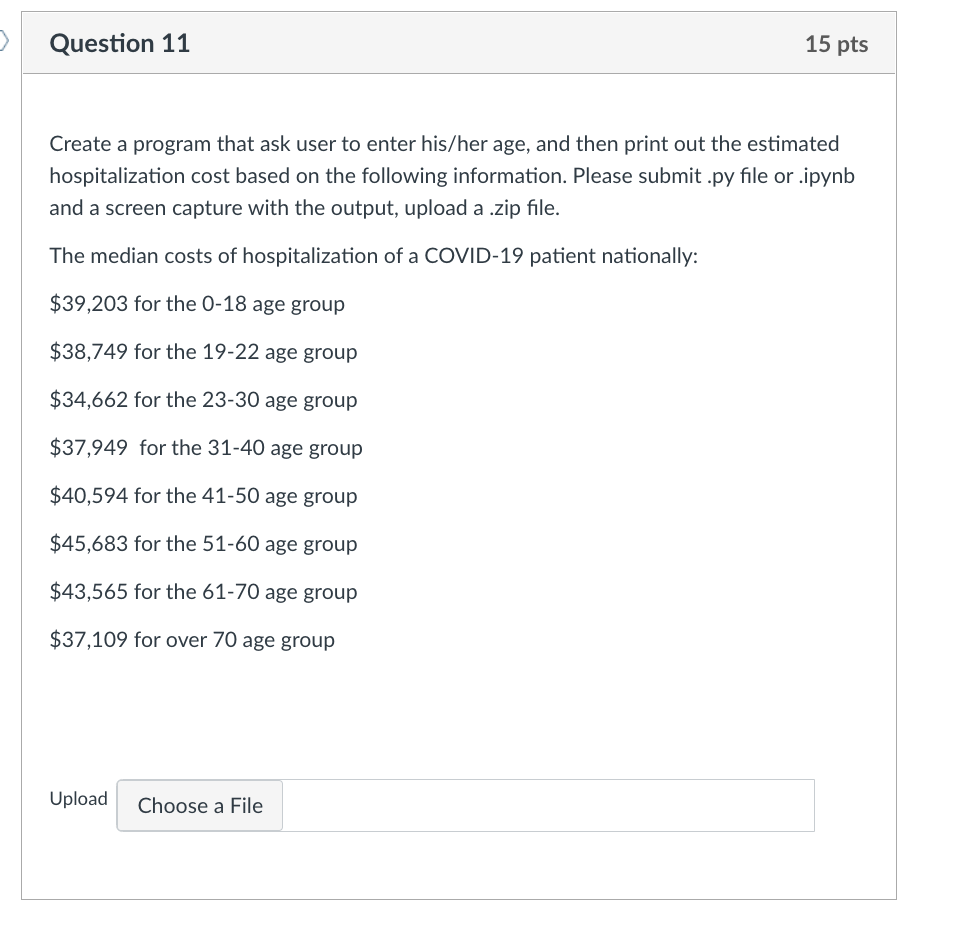 Solved Create a program that ask user to enter his/her age, | Chegg.com