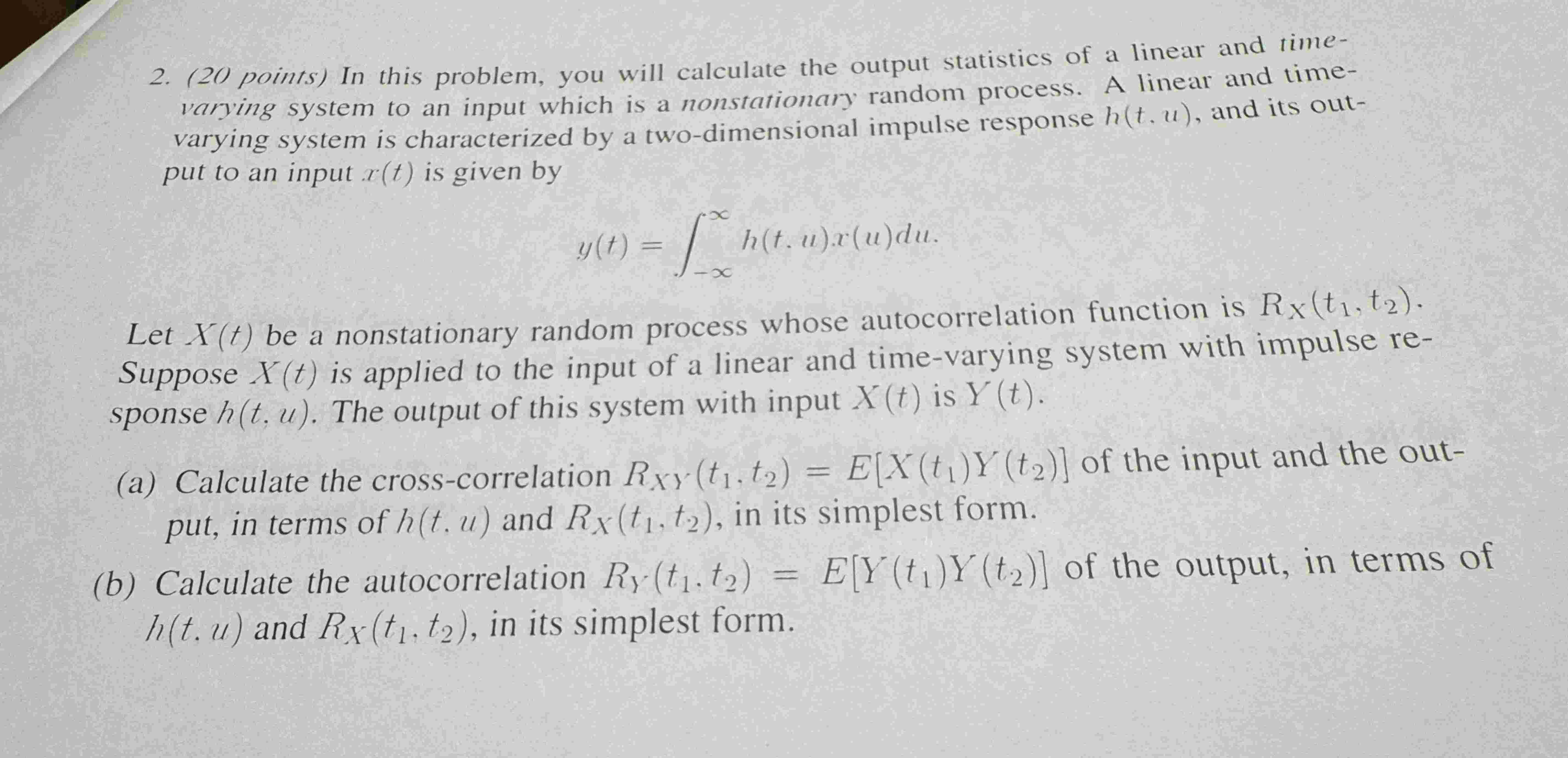 Solved (20 ﻿points) In ﻿this problem, you will calculate the | Chegg.com