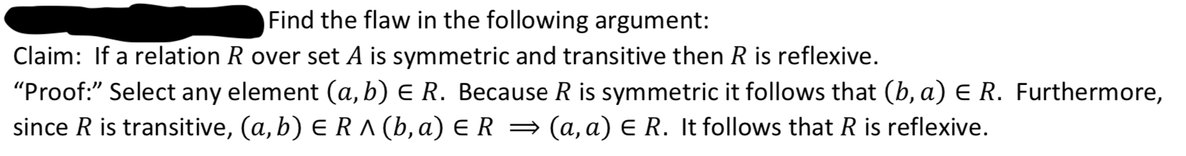 Solved Find the flaw in the following argument: Claim: If a | Chegg.com