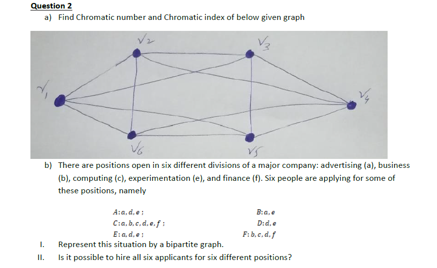 Solved Question 2 a) Find Chromatic number and Chromatic | Chegg.com Solved Question 2 a) Find Chromatic number and Chromatic | Chegg.com