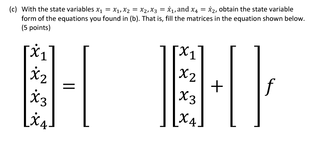 Solved Consider the two-mass mechanical system shown in the | Chegg.com