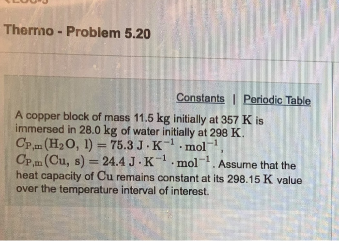 Solved a. Calculate delta S for water. b. | Chegg.com
