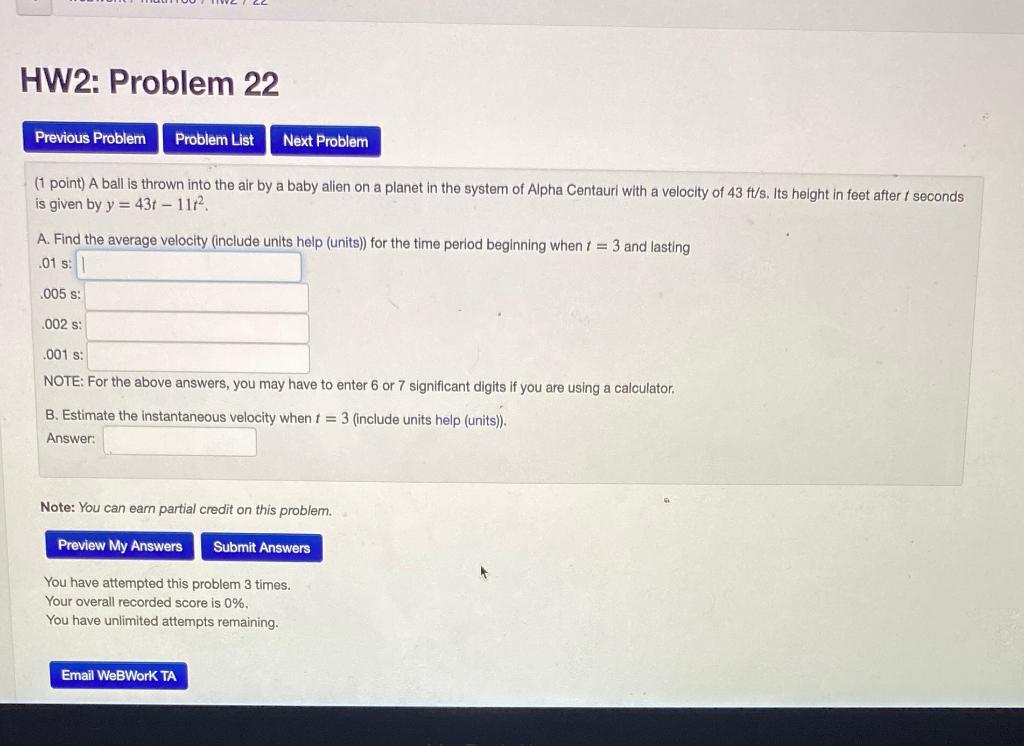 Solved HW2: Problem 22 Previous Problem Problem List Next | Chegg.com