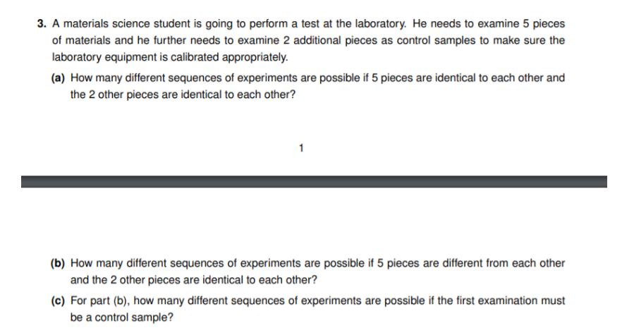 Solved 3. A materials science student is going to perform a | Chegg.com