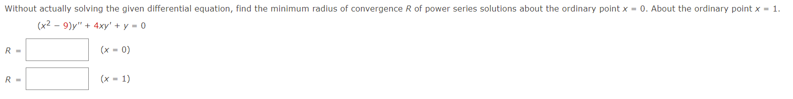 Solved Without actually solving the given differential | Chegg.com