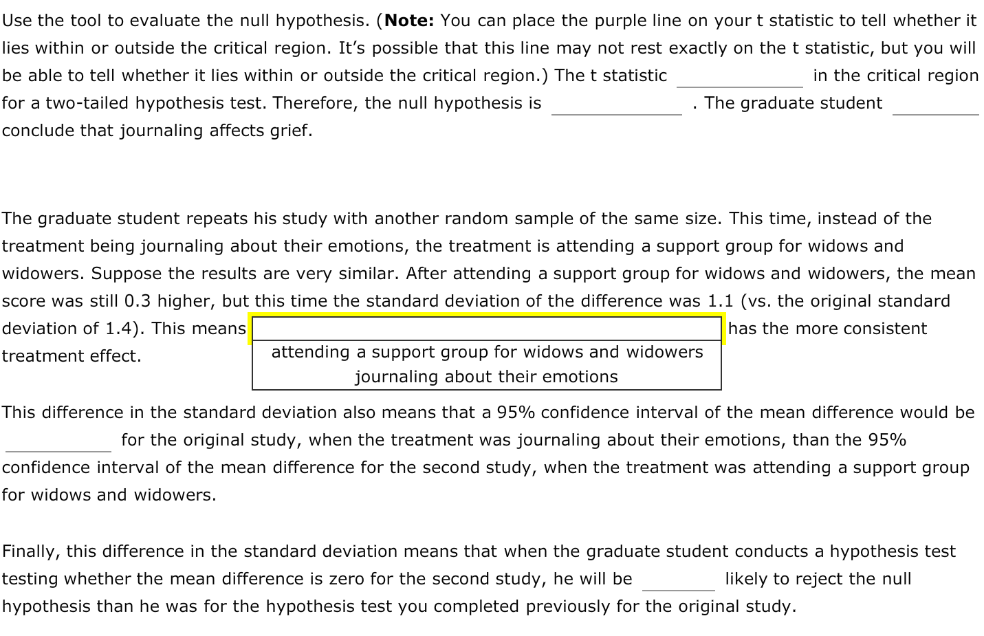 Solved A graduate student is interested in whether | Chegg.com