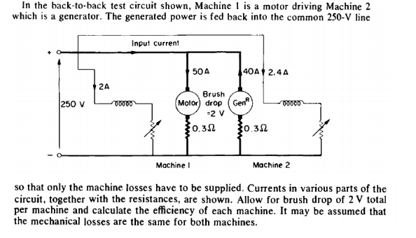 Solved Calculate the generator efficiency, The Motor | Chegg.com