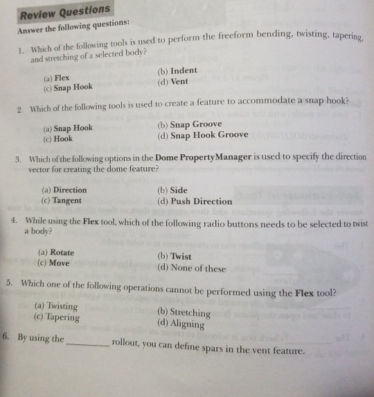Solved Review Questions Answer the following questions: 1. | Chegg.com