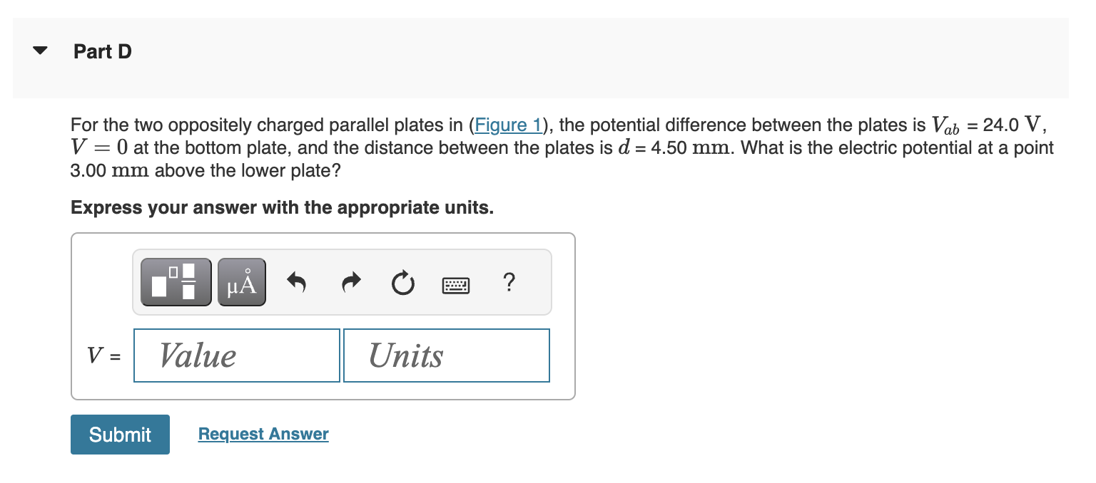 Solved For the two oppositely charged parallel plates in | Chegg.com