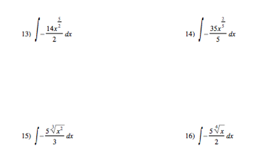 Solved Evaluate each Indefinite Integral. Solve the | Chegg.com