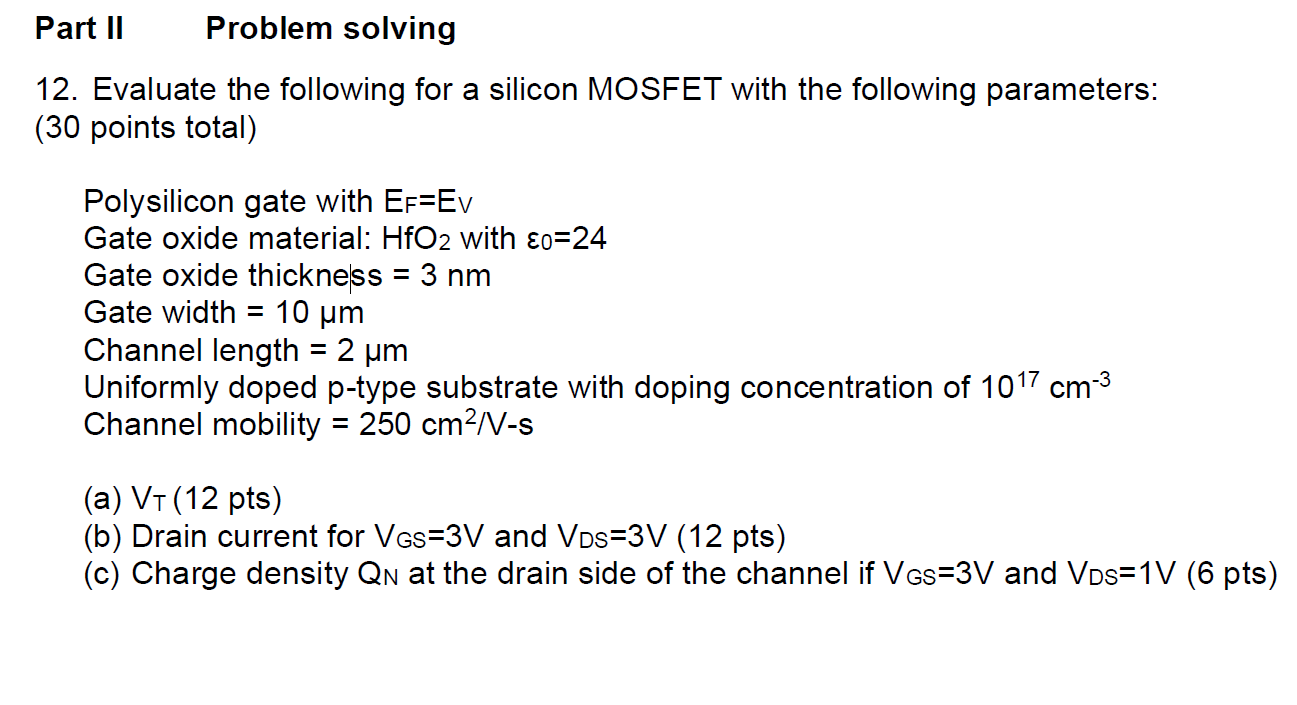 Solved Part II Problem solving 12. Evaluate the following | Chegg.com