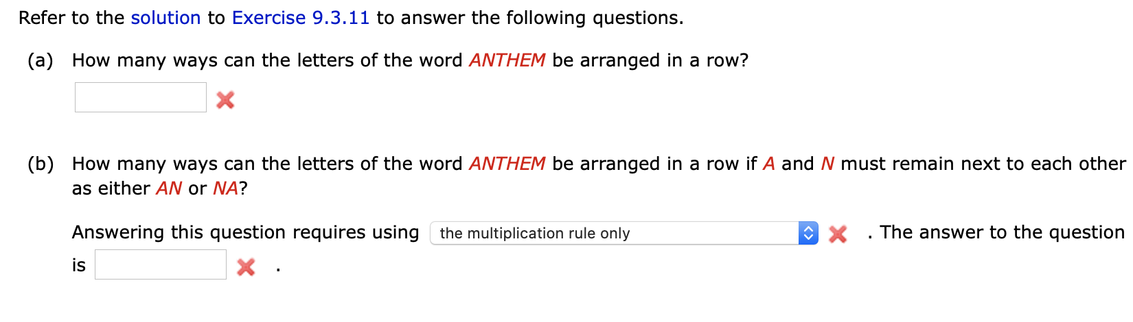 Solved Refer to the solution to Exercise 9.3.11 to answer | Chegg.com