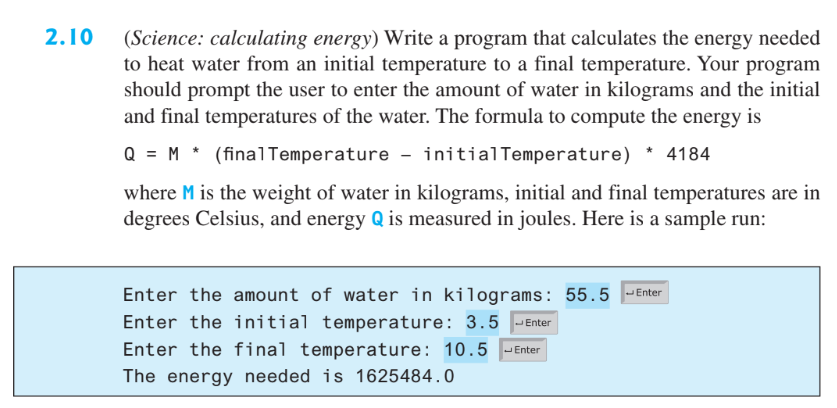 [Solved]: In Java. Post a picture of the code and it being