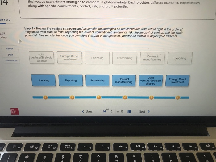 Solved Businesses use different strategies to compete in | Chegg.com