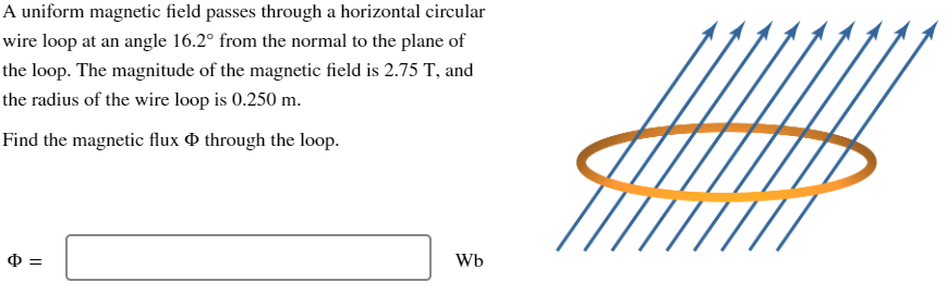 Solved A uniform magnetic field passes through a horizontal | Chegg.com