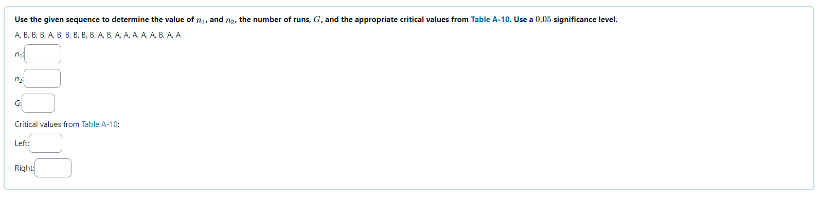 Solved Use the given sequence to determine the value of n1, | Chegg.com