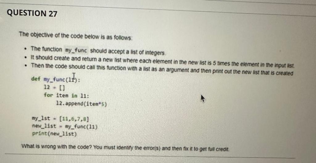 Solved The objective of the code below is as follows: - The | Chegg.com