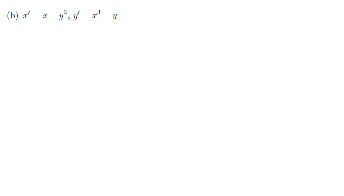 Solved 1. For the following nonlinear autonomous systems x' | Chegg.com