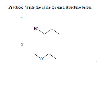 Solved Practice: Write the name for each structure below. 1. | Chegg.com