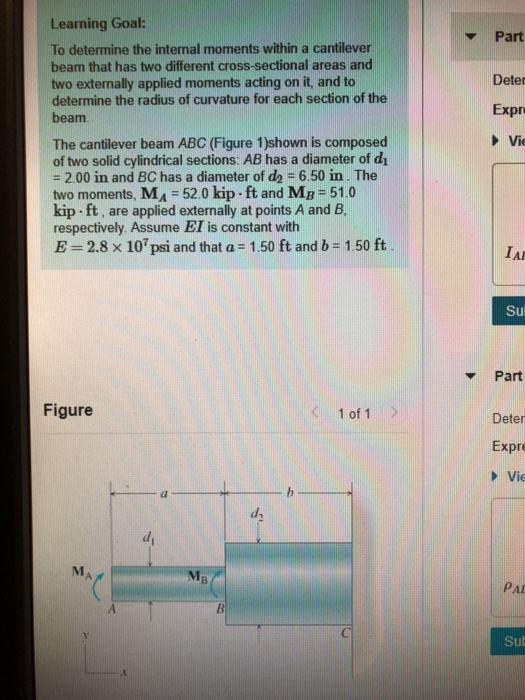 Solved Learning Goal: Part To determine the internal | Chegg.com