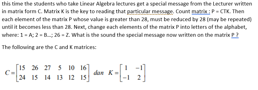 Solved this time the students who take Linear Algebra | Chegg.com