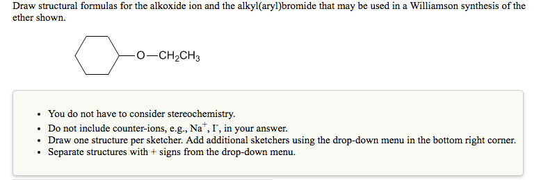Solved Draw structural formulas for the alkoxide ion and the | Chegg.com